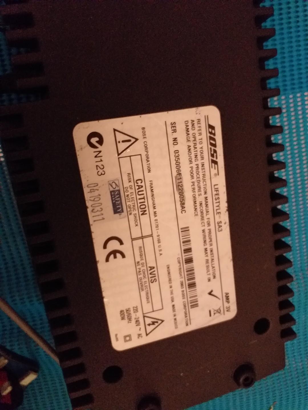 BOSE SA3 AMP, Audio, Soundbars, Speakers & Amplifiers on Carousell