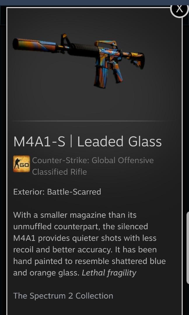 Csgo M4A1-S Leaded Glass BS, Video Gaming, Gaming Accessories, Game Gift Cards & Accounts on ...
