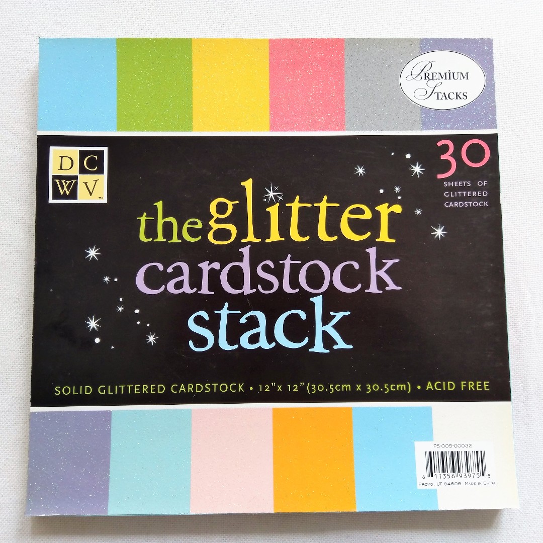 DCWV Glitter Stack 12x12. 30 sheets. $10 . Cash & carry, Hobbies & Toys ...