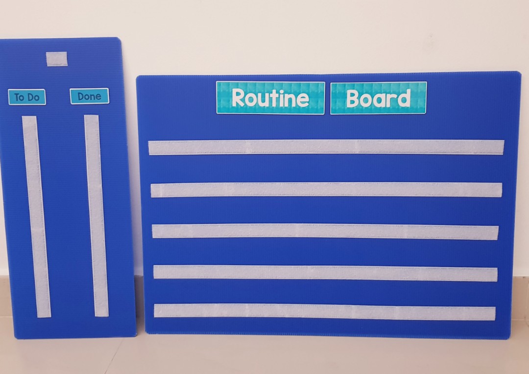 INSTOCKS Routine Board Daily Visual Schedule Visual Support