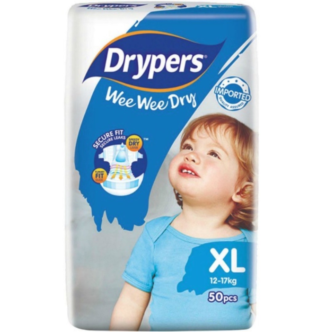 Drypers XL, Babies & Kids, Bathing & Changing, Diapers & Baby Wipes on ...