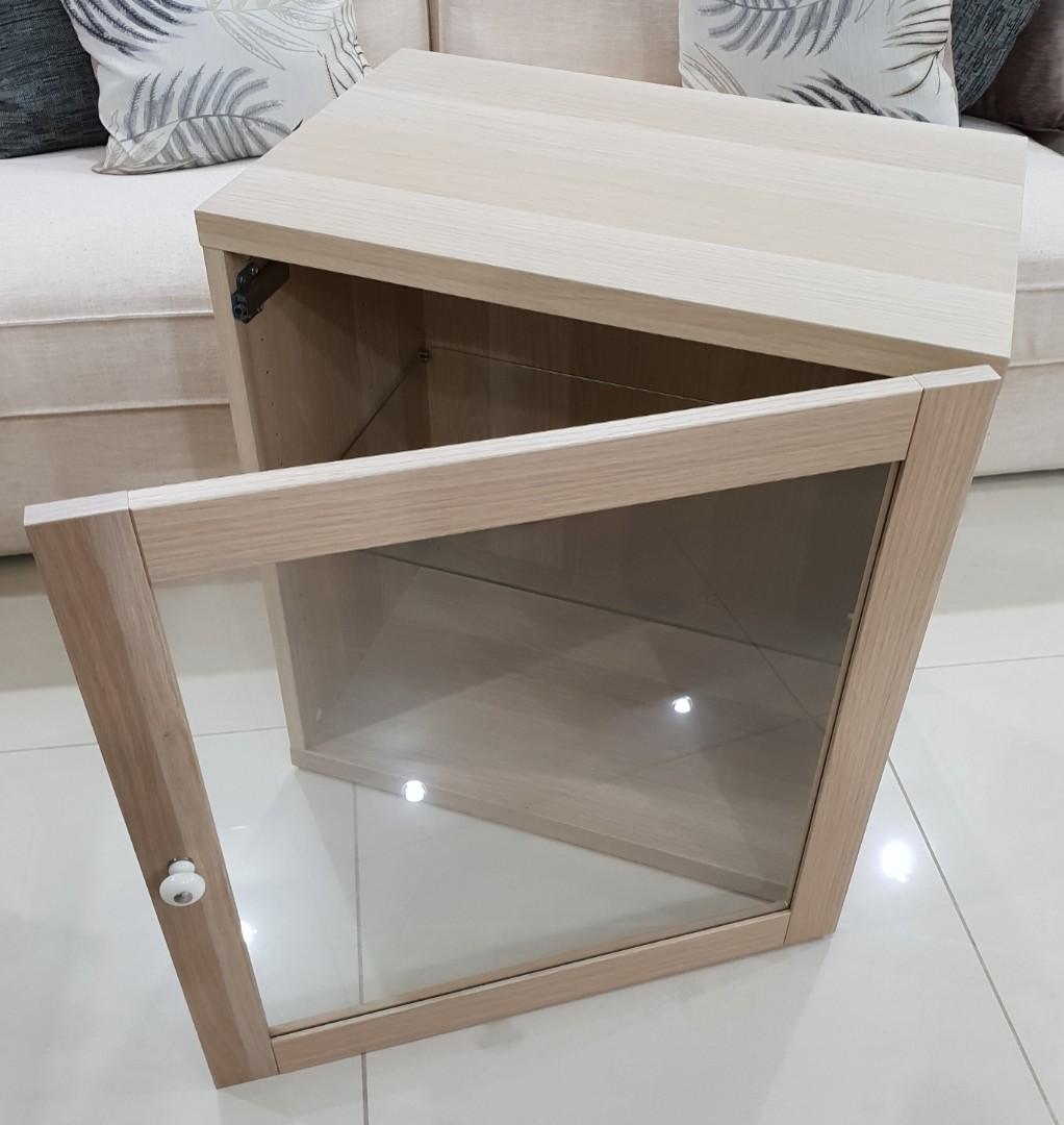 Ikea BESTA shelf + SINDVIK glass door, Furniture & Home Living ...