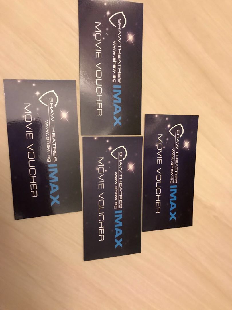 IMAX Shaw Movie Voucher, Tickets & Vouchers, Vouchers on Carousell