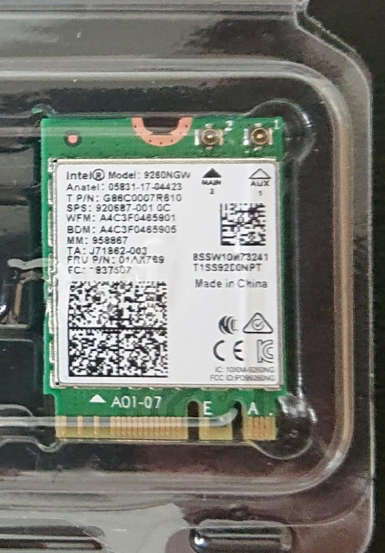 Intel 9260 WiFi card, Computers & Tech, Parts & Accessories, Networking ...
