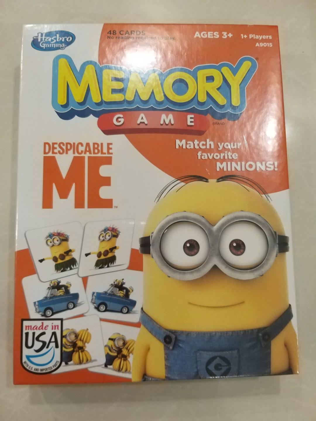 Minion memory board game, Hobbies & Toys, Toys & Games on Carousell