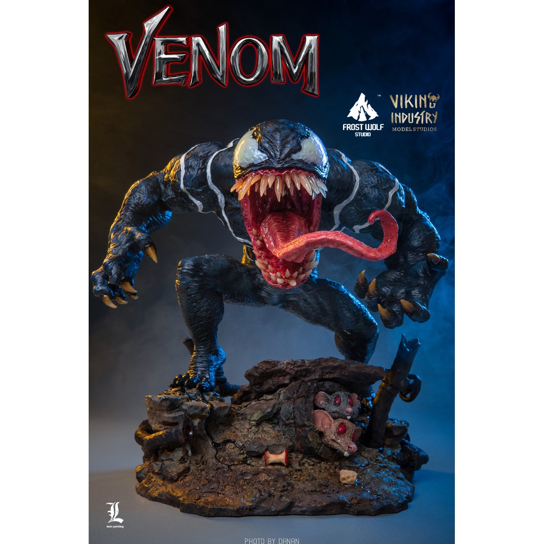 Frost Wolf Venom Resin Statue [with 2 heads sculpt], Hobbies & Toys ...
