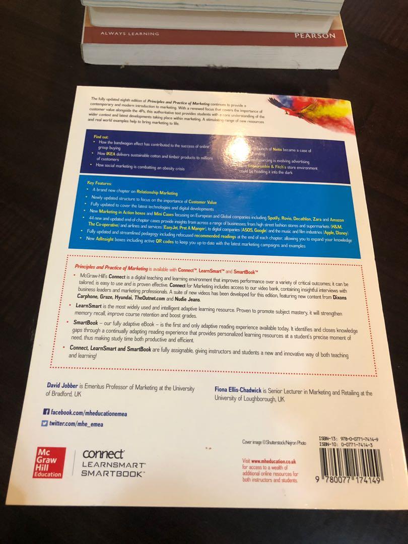 Principles and Practice of Marketing by David Jobber and Fiona Ellis ...