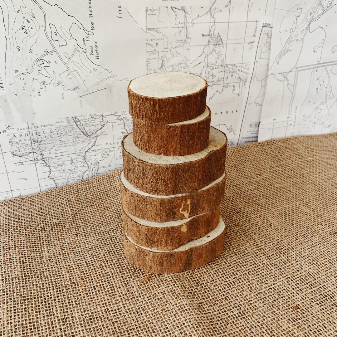 SALE: Mini Wooden Slabs (Set of 6), Design & Craft, Others on Carousell