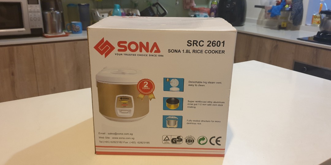 Sona Rice Cooker 1.8l, TV & Home Appliances, Kitchen Appliances ...