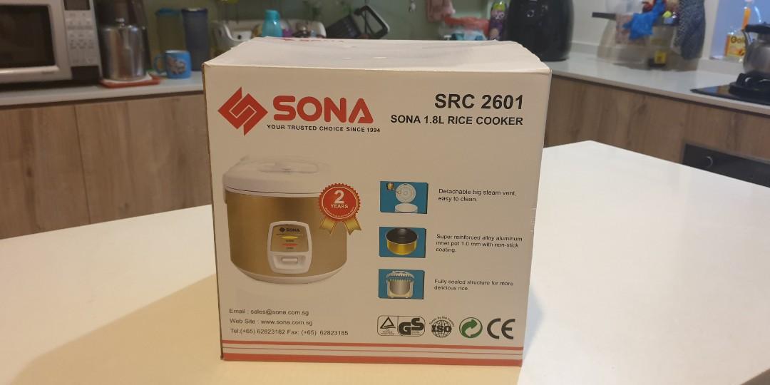Sona Rice Cooker 1.8l, TV & Home Appliances, Kitchen Appliances ...