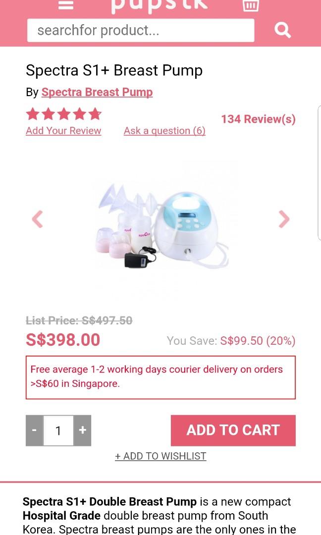 SPECTRA S1 ( EXTREMELY NEW WITH BRAND NEW SET OF FLANGE ), Babies ...