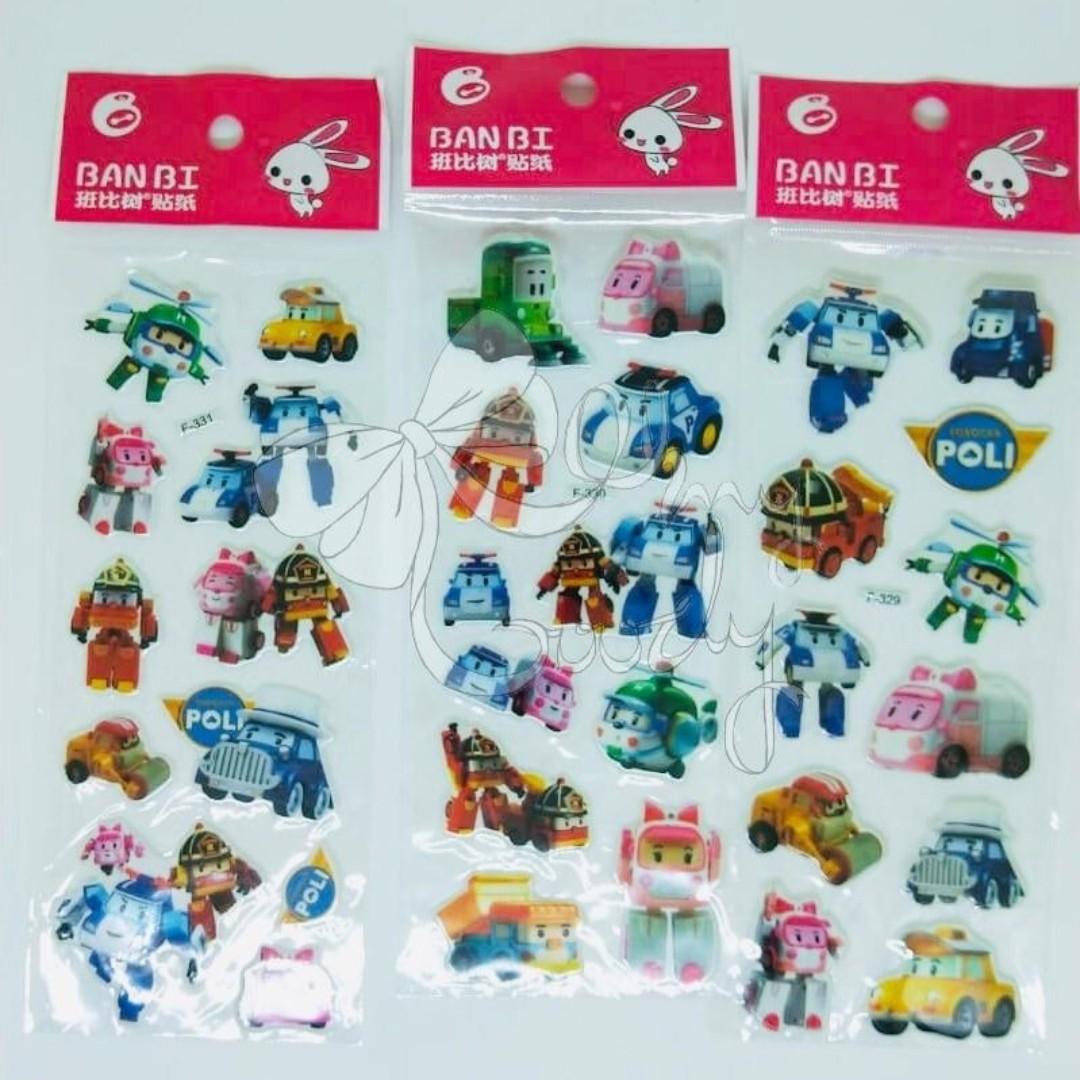Robocar Poli Sticker (5 for $3), Hobbies & Toys, Stationery & Craft ...