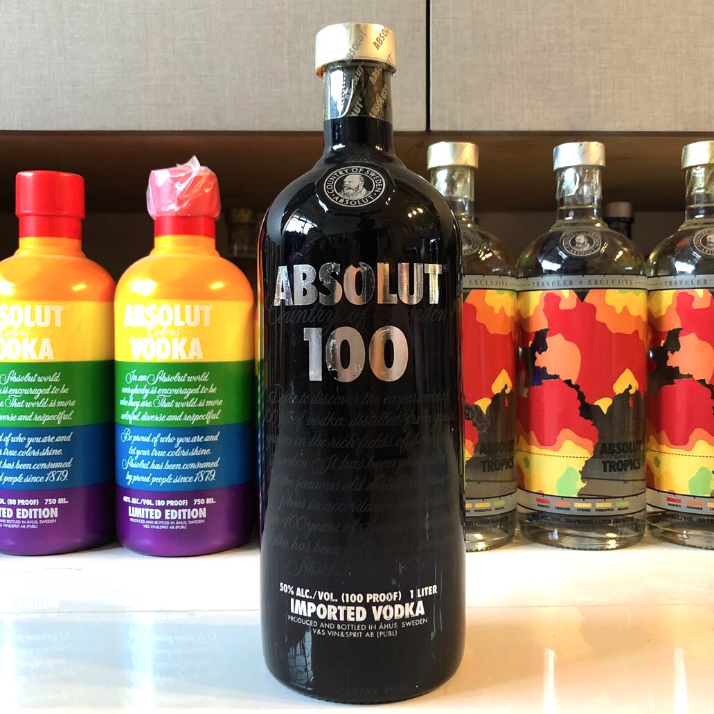 Absolut 100 Vodka 50% Alcohol, Food & Drinks, Alcoholic Beverages on ...