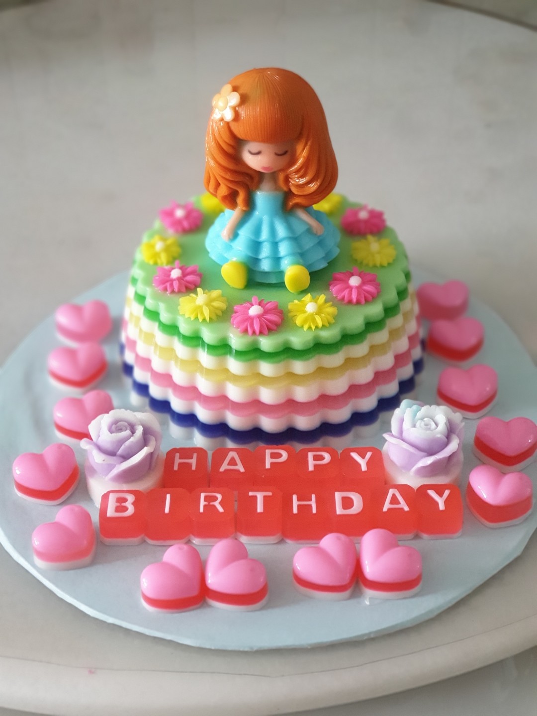 Barbie Doll Jelly Cake, Food & Drinks, Homemade Bakes on Carousell