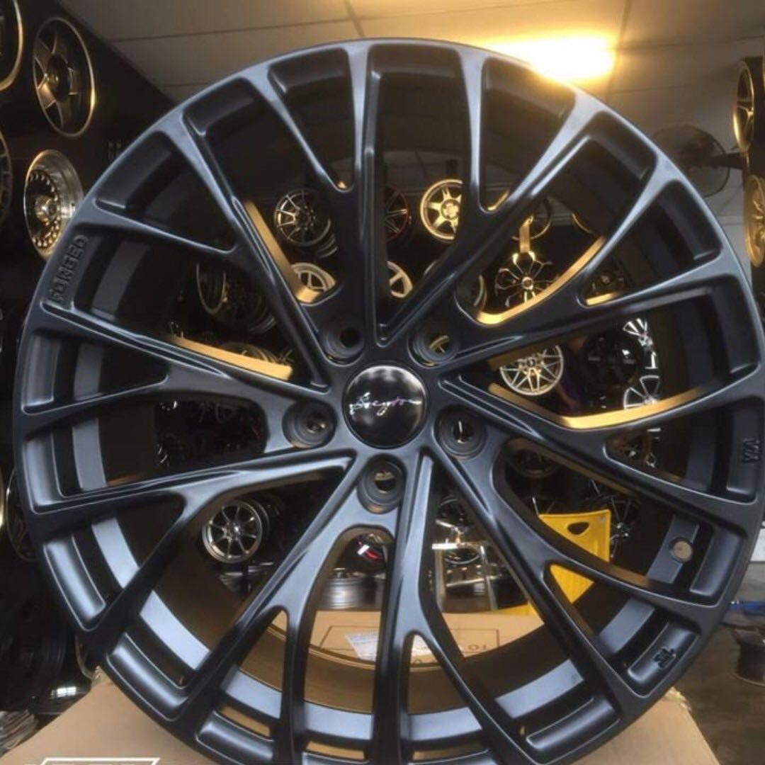 Breyton Black 18 Inch Rims, Car Accessories, Tyres & Rims on Carousell