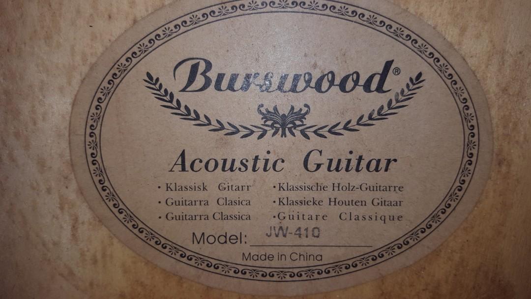 Burswood JW-410 Acoustic Guitar, Hobbies & Toys, Music & Media, Musical ...