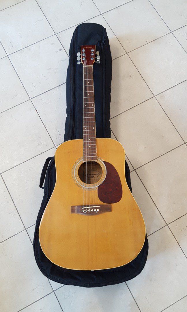Burswood JW-410 Acoustic Guitar, Hobbies & Toys, Music & Media, Musical ...
