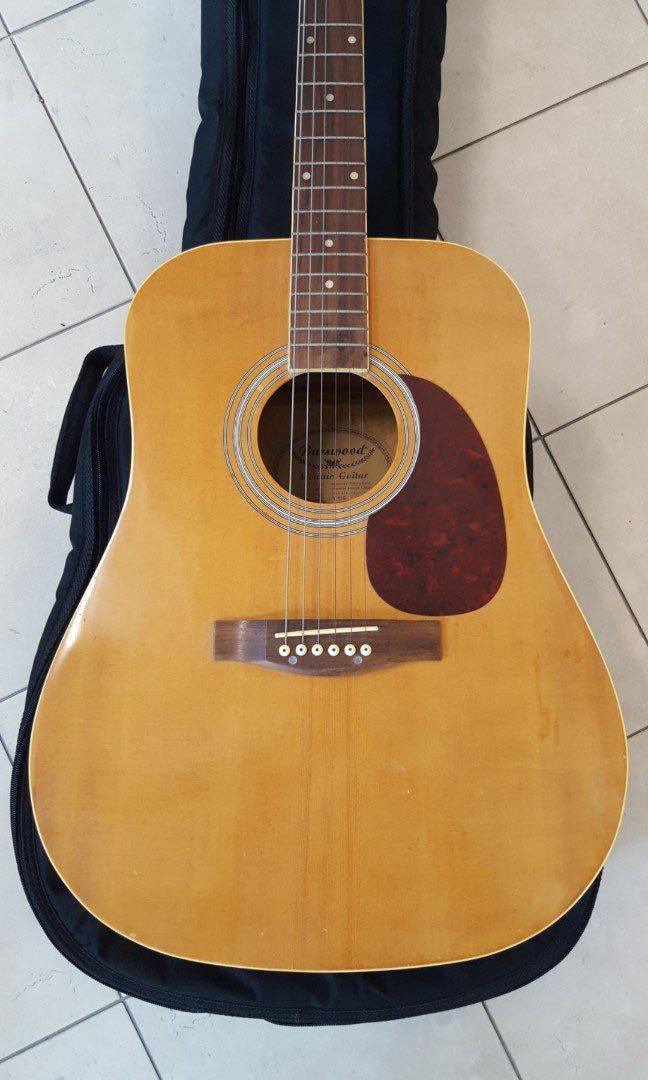 Burswood JW-410 Acoustic Guitar, Hobbies & Toys, Music & Media, Musical ...