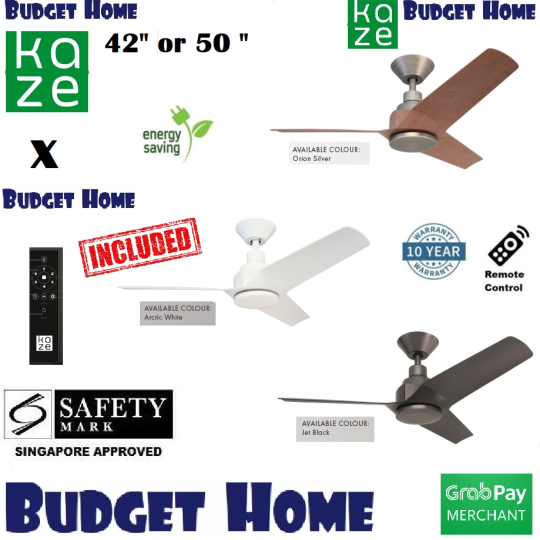Nova ceiling fan DC motor kaze No light, Furniture & Home Living ...