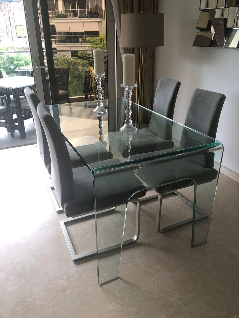Glass table only, Furniture & Home Living, Furniture, Tables & Sets on ...