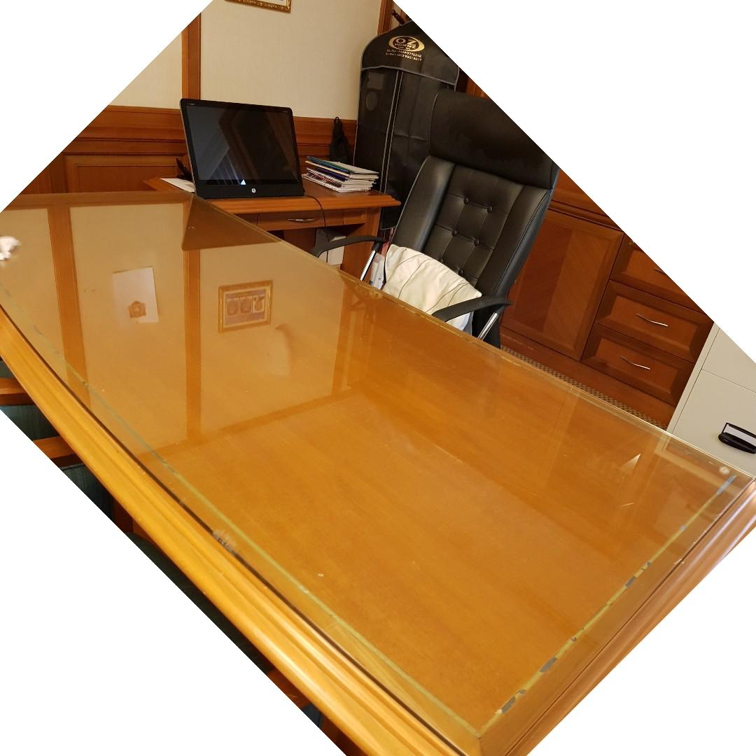 GLASS TOP TABLE SURFACE l meja alas kaca, Services, Others on Carousell