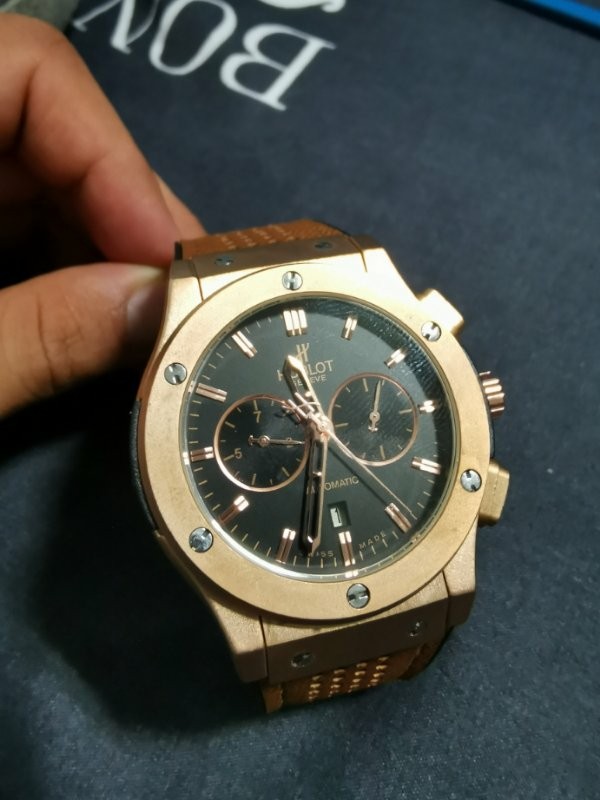 Hublot Geneve rose gold, Luxury, Watches on Carousell