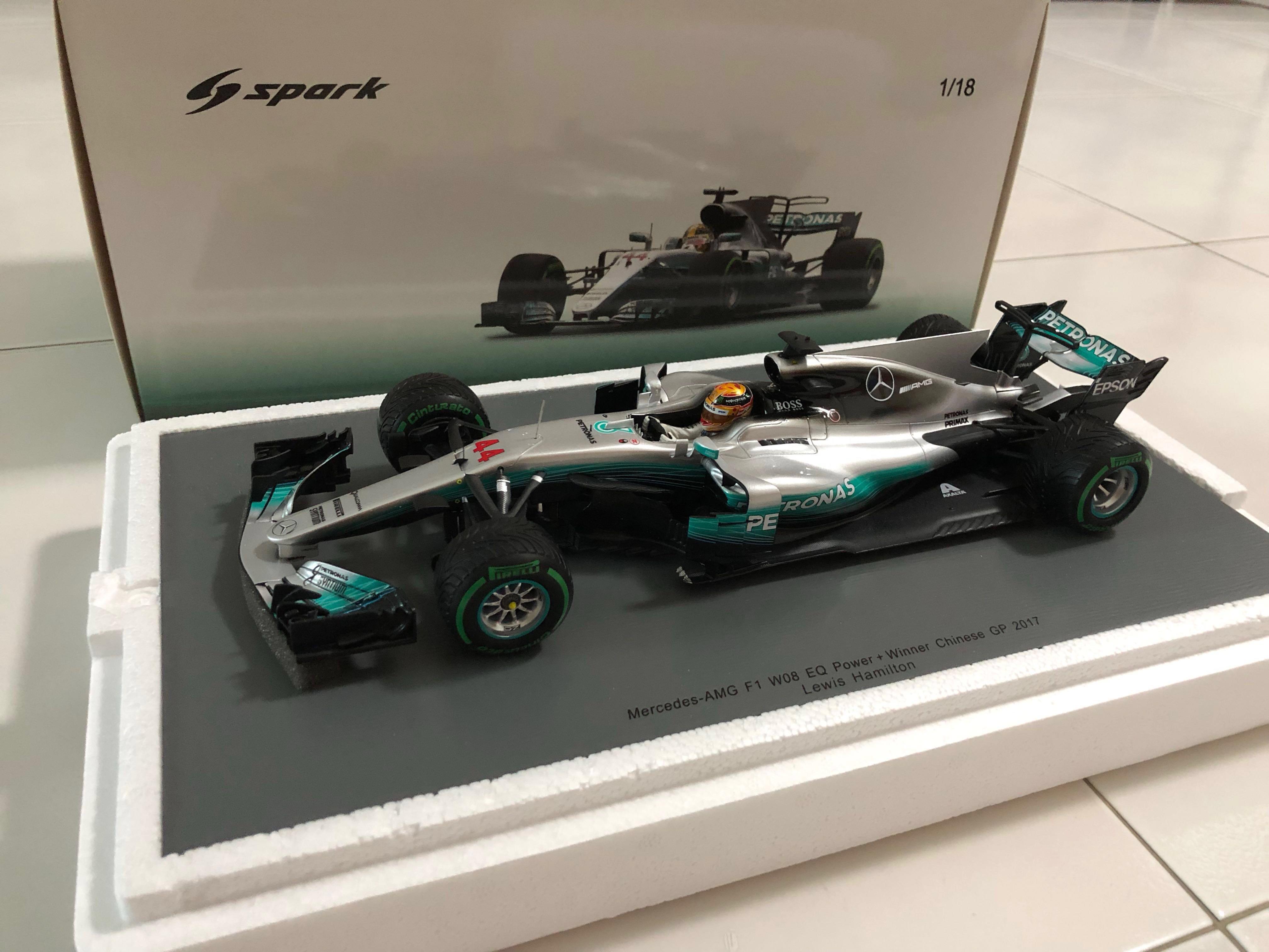Mercedes-AMG F1 W08 Lewis Hamilton : Winner Chinese GP 2017 (Spark 1:18 ...