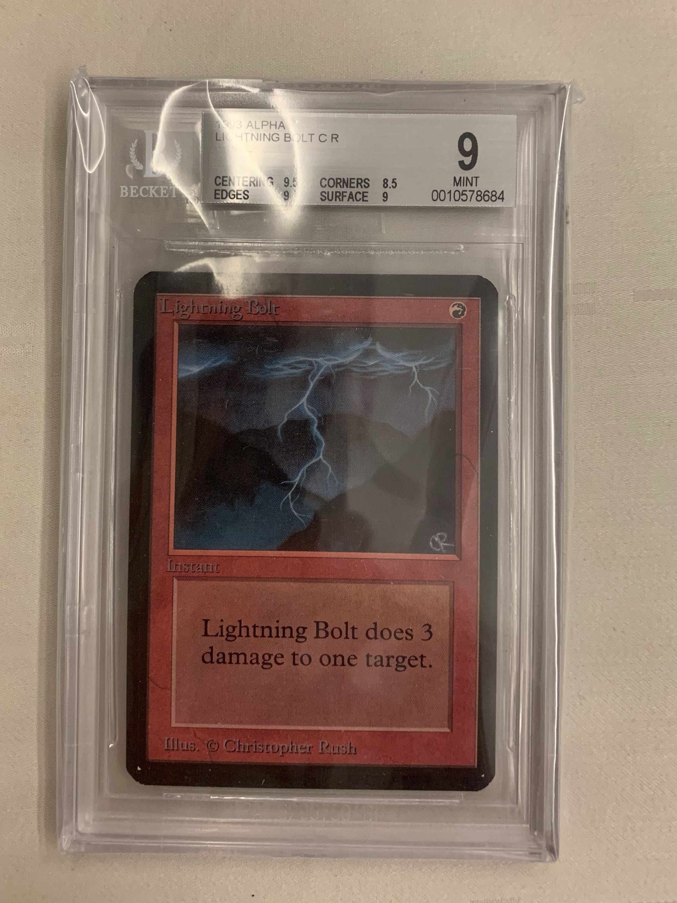 Alpha Lightning Bolt Mtg