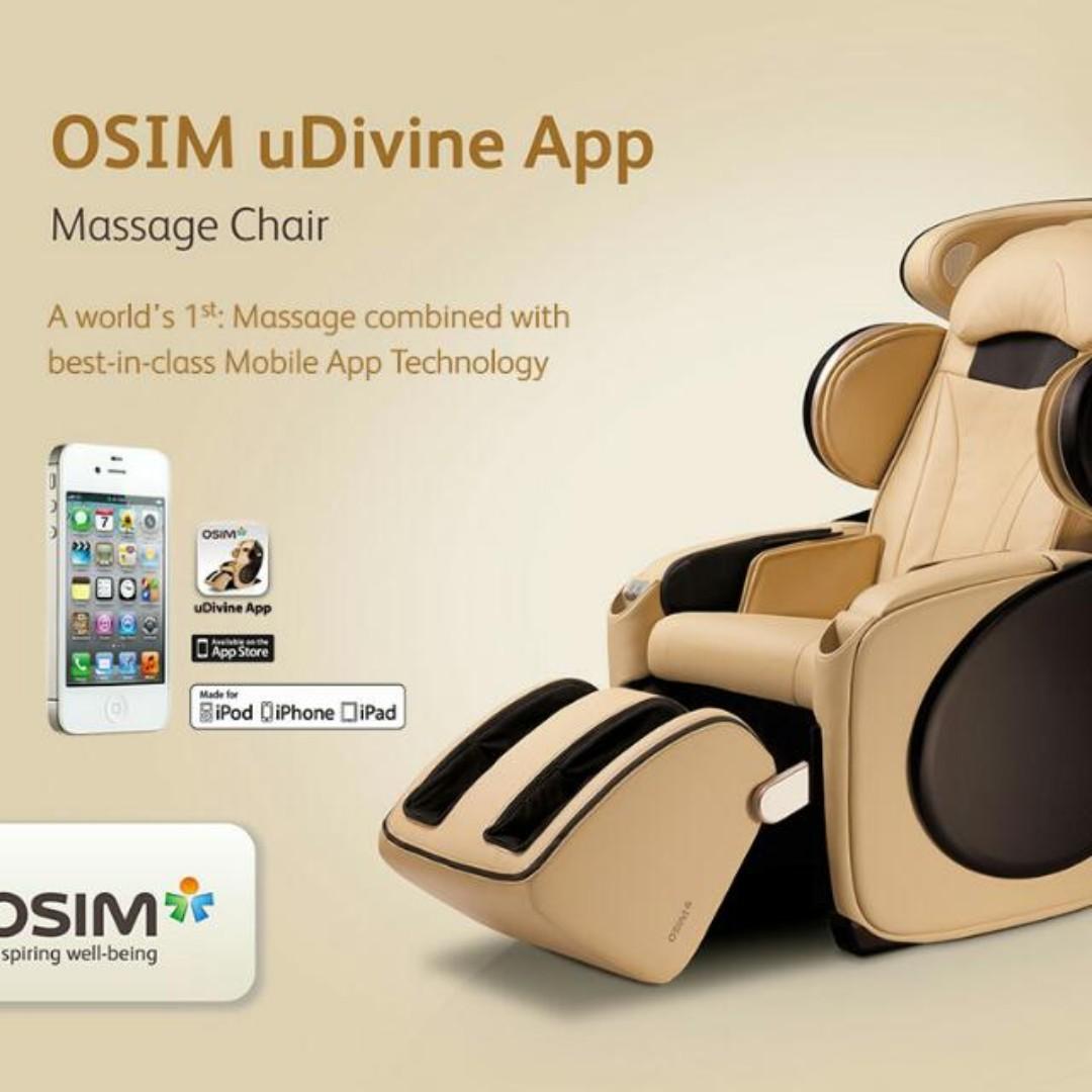 Osim Massage Chair Udivine App, Furniture & Home Living, Furniture ...