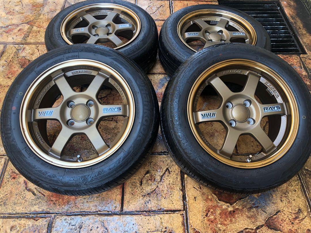 Rim TE37 15, Auto Accessories on Carousell