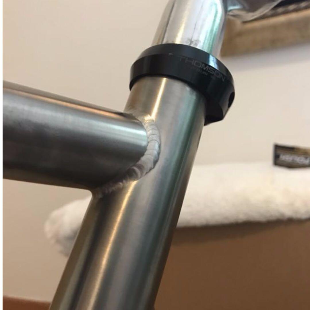 Titanium fixed gear road bike frame with PZ Racing carbon fork. Open to ...