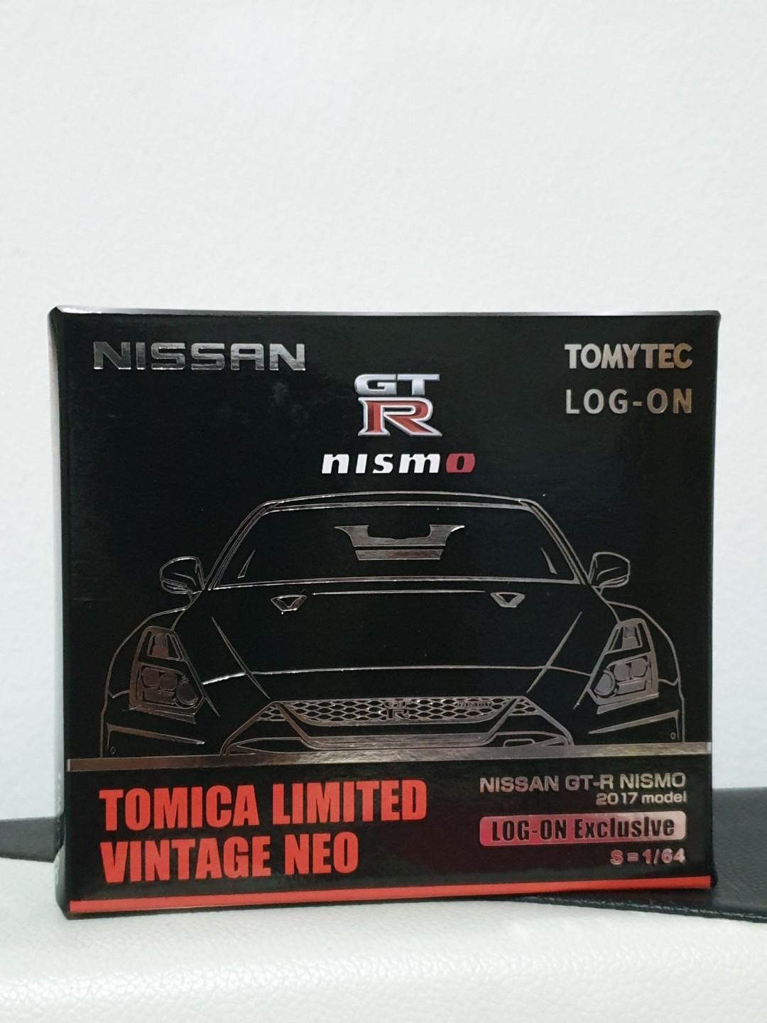 Tomica TLVN Nissan GT-R Nismo 2017 model LOG-ON Exclusive, Hobbies ...