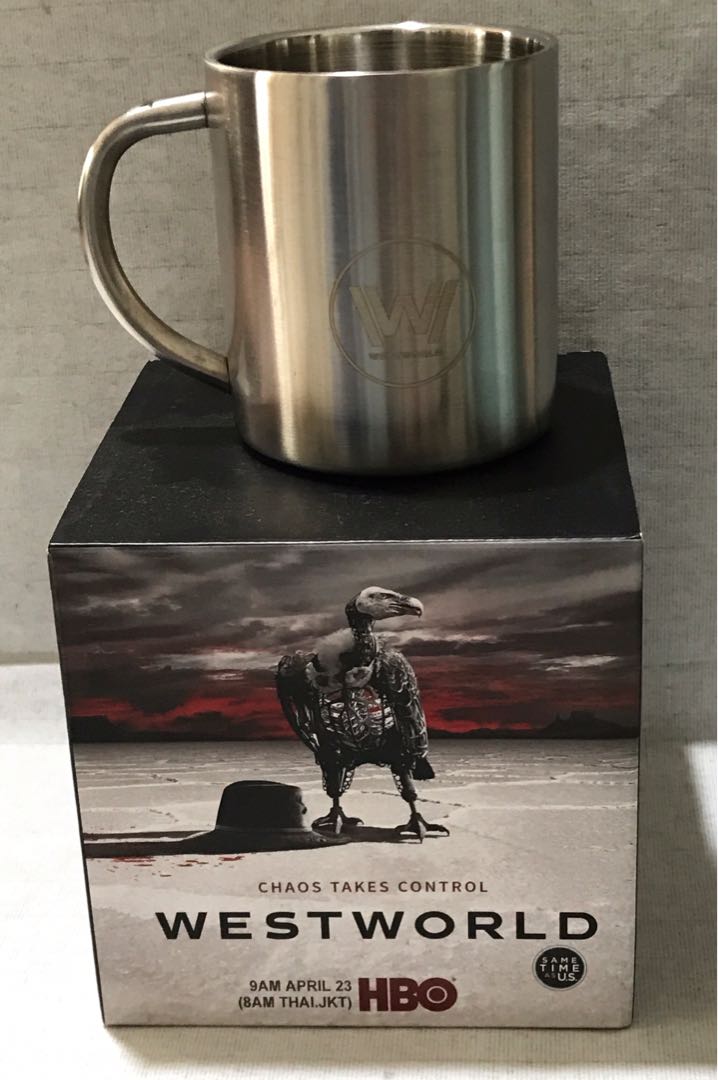 'WestWorld' stainless steel Mug with hot plate, TV & Home Appliances ...