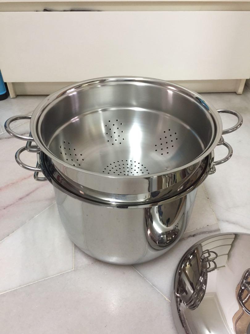 Wonder Way (Wonderway) pots, stainless steel made in Italy, TV & Home ...