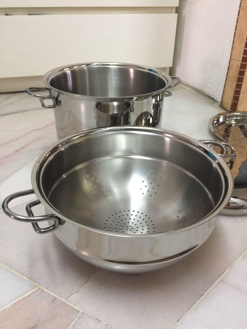 Wonder Way (Wonderway) pots, stainless steel made in Italy, TV & Home ...