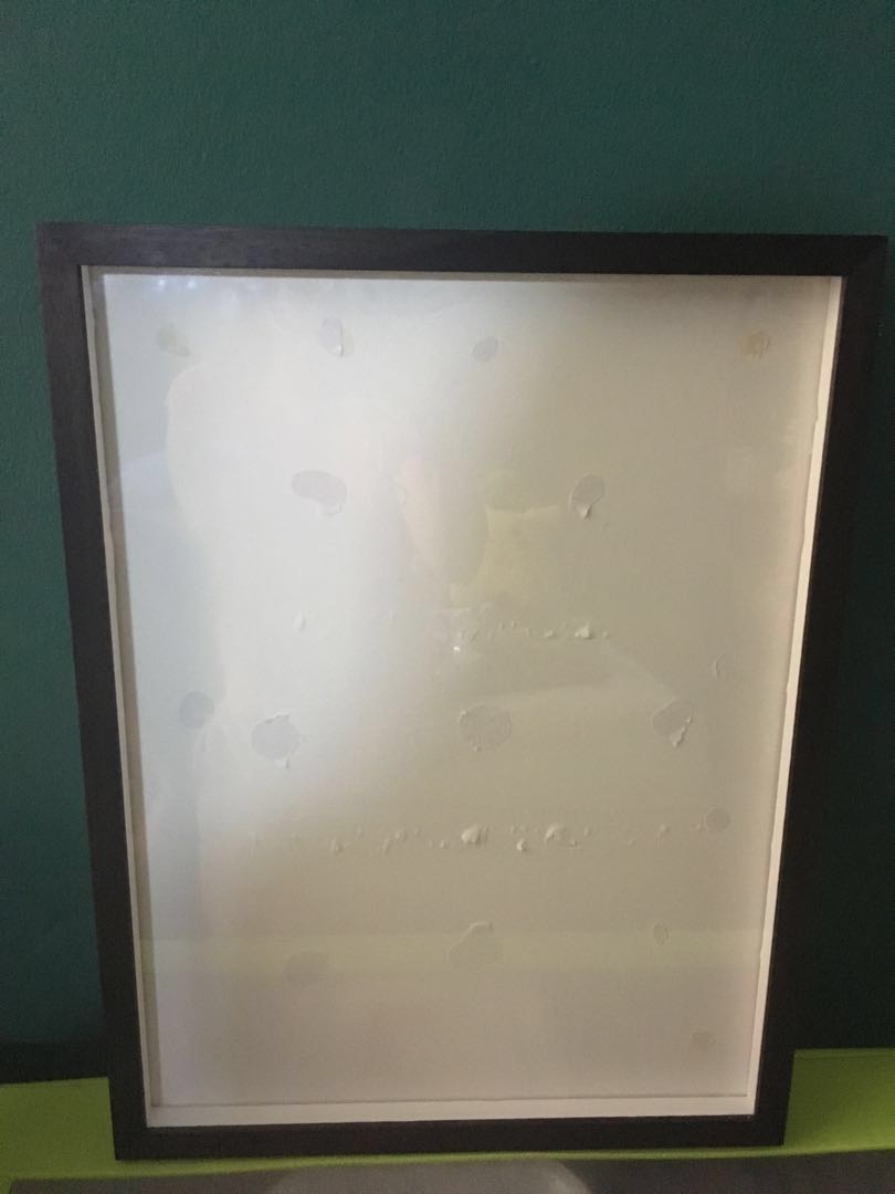 Wooden box picture frame / recessed frame, Furniture & Home Living ...