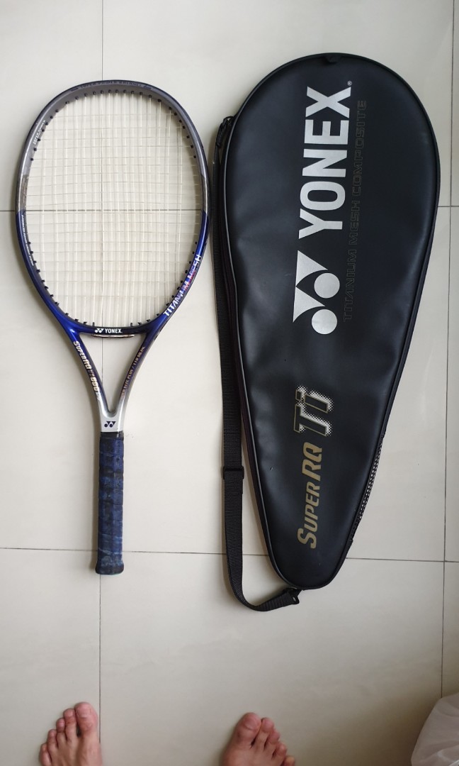 Yonex Super RQ Ti800 Long Oversize Plus 110 sq Tennis Racket, Sports ...