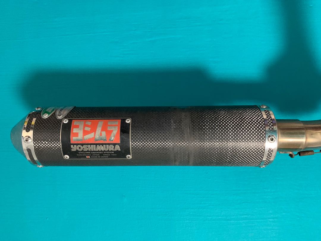Yoshimura Gen 1 Full system round cone (Carbon cover), Motorcycles ...