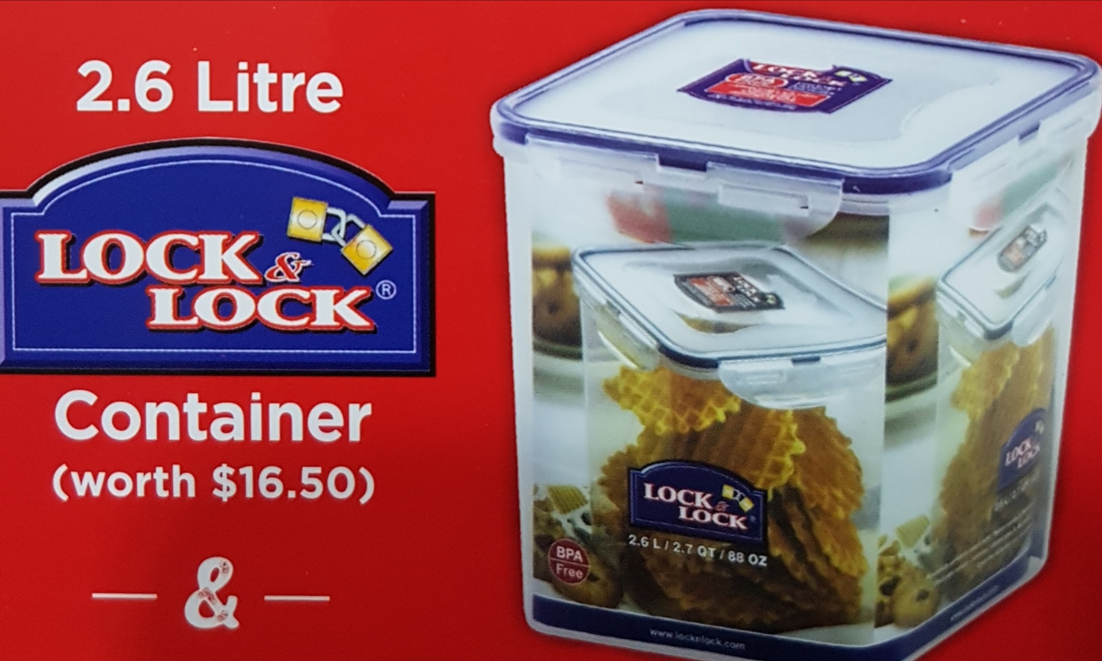 BN Lock & Lock Air Tight Container, Furniture & Home Living ...