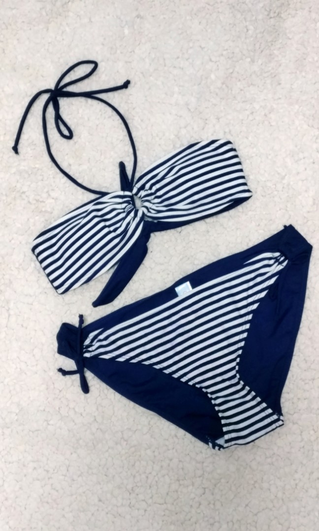 Coco Cabana Striped 2pc. Bikini Set, Women's Fashion, Swimwear, Bikinis ...