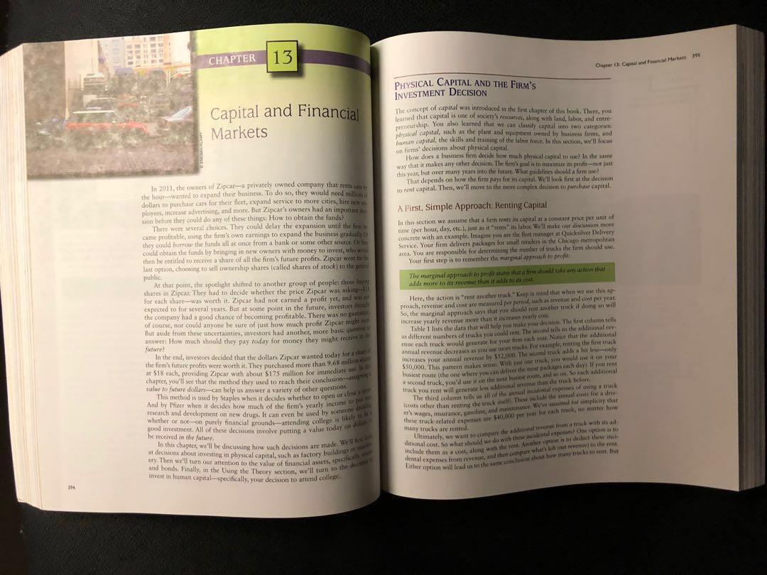 EC1101E Textbook Principles and Applications of Economics 6th edition ...