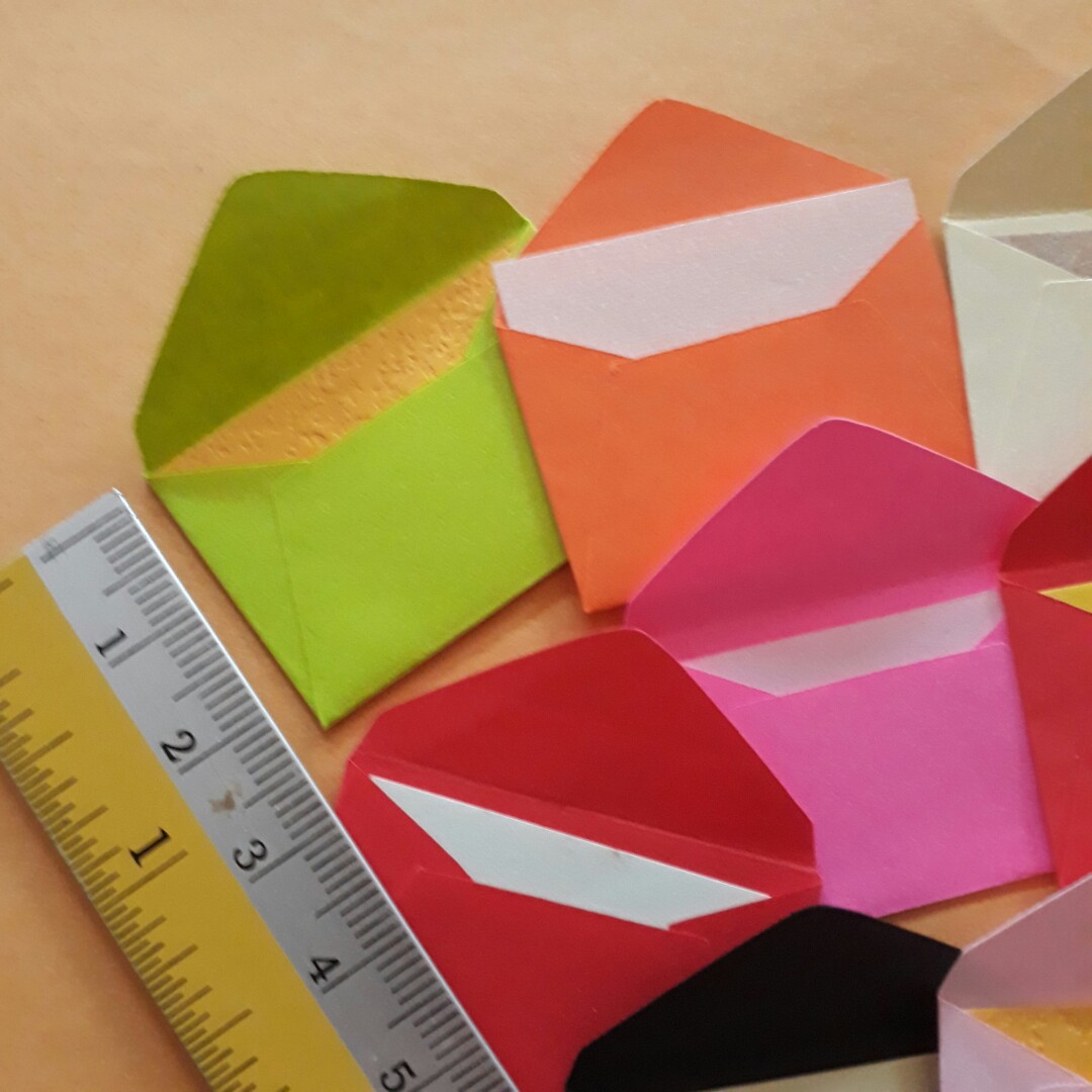 Handmade tiny colour envelopes, Hobbies & Toys, Stationery & Craft ...
