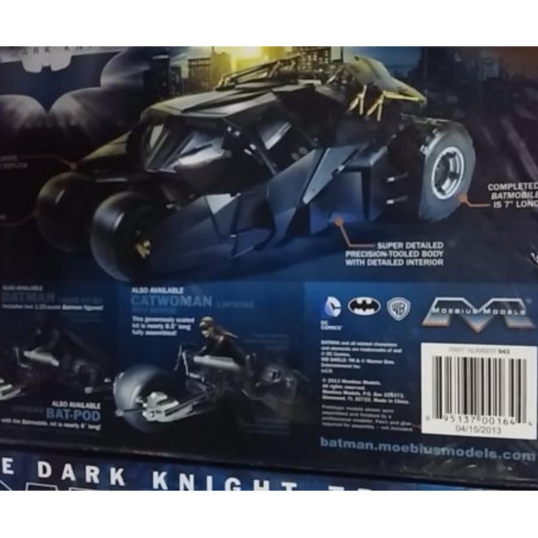 全新未開蝙蝠俠車模型Moebius 1/25 The Dark Knight Trilogy Models BatMobile model ...