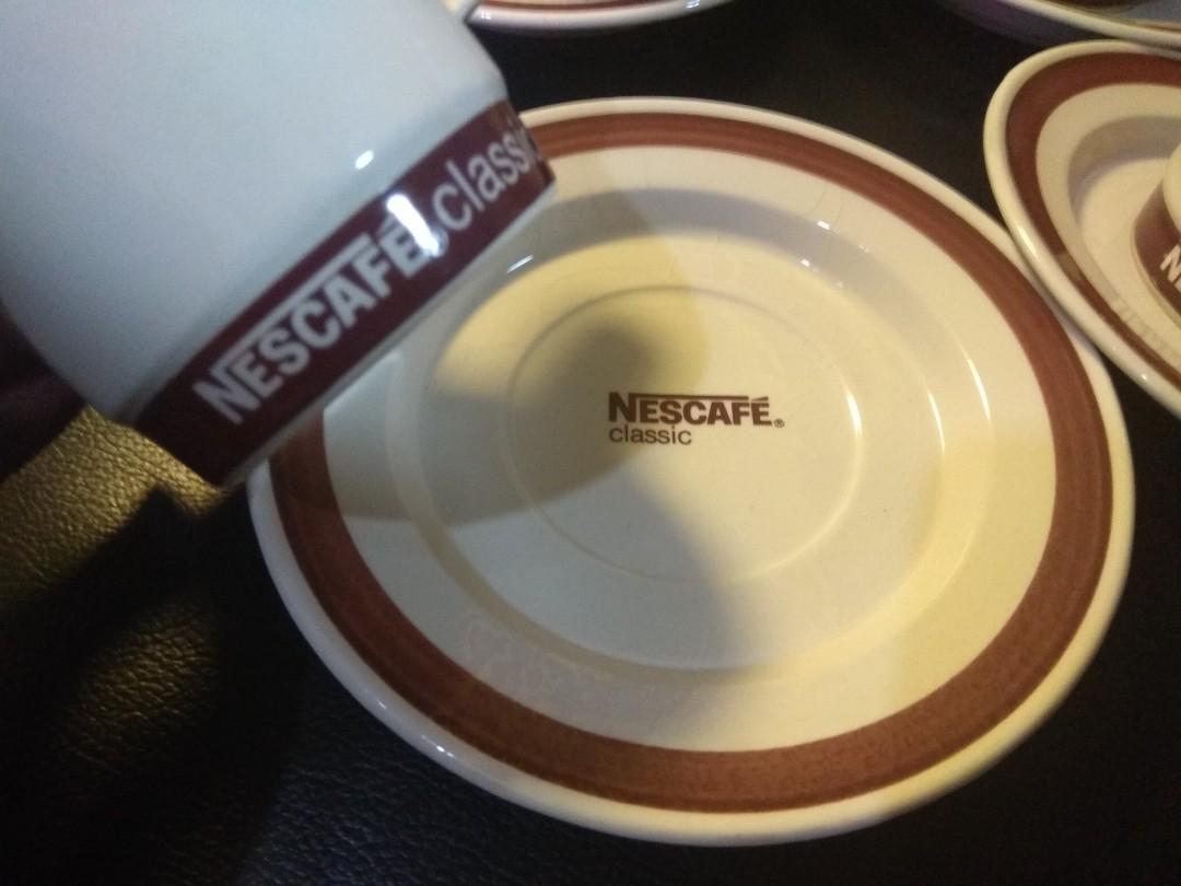 NESCAFE Classic Vintage Cup & Saucer Set, Furniture & Home Living ...