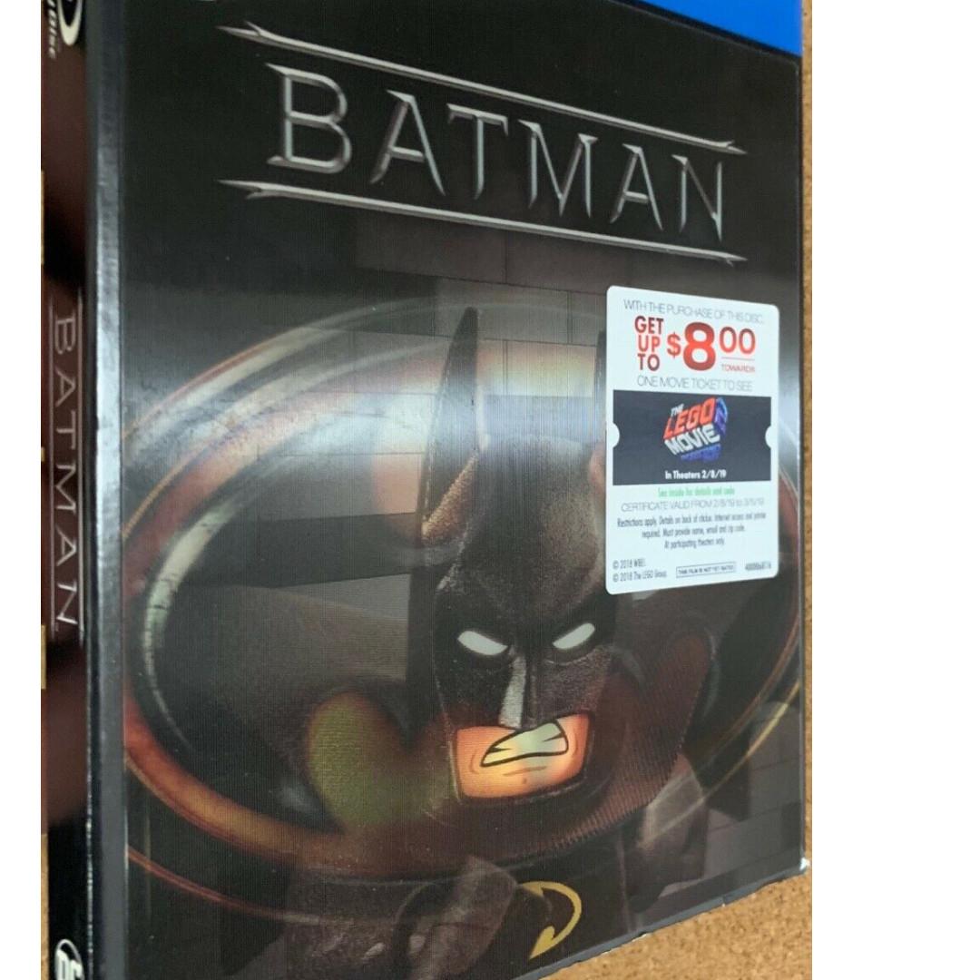 NEW DC BATMAN 1989 BLU RAY + RARE WALMART EXCLUSIVE LENTICULAR ...
