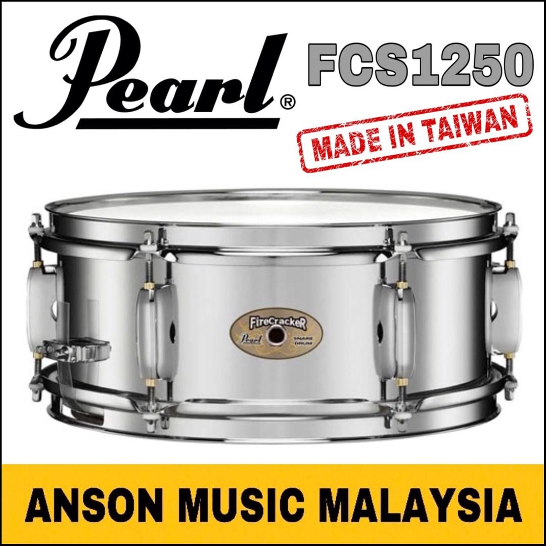 Pearl FCS1250 Firecracker Steel Snare Drum, Hobbies & Toys, Music ...