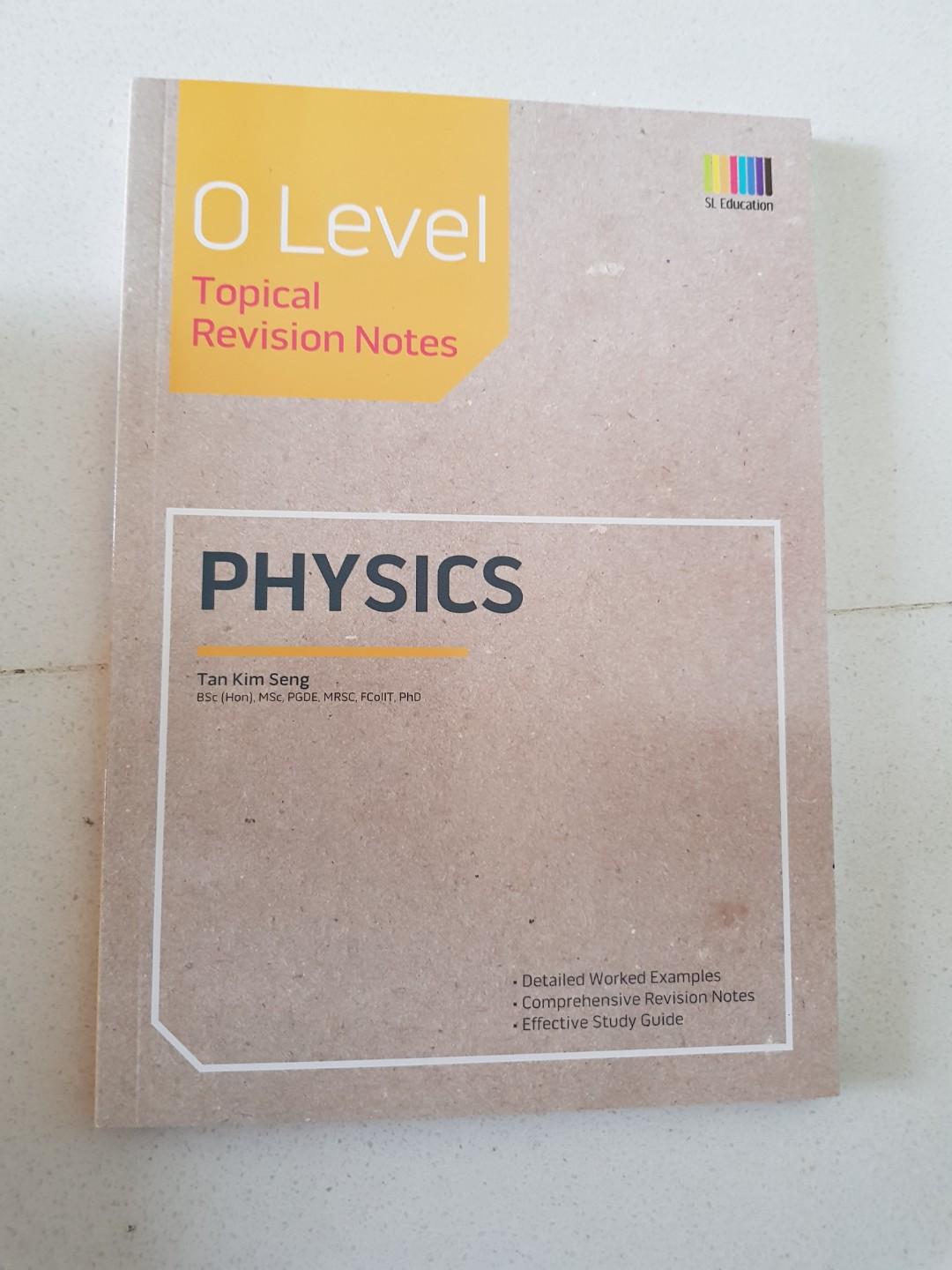 Physics O Level Tropical Revision Notes, Hobbies & Toys, Books ...