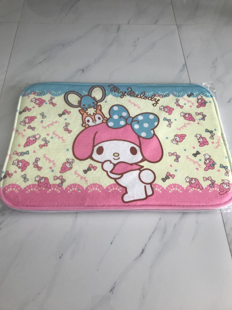 Sanrio Anti Slip Hello Kitty, My Melody & Little Twin Stars Floor Mat ...