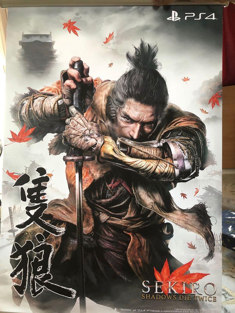 SEKIRO -Shadows Die Twice Poster, Hobbies & Toys, Toys & Games on Carousell