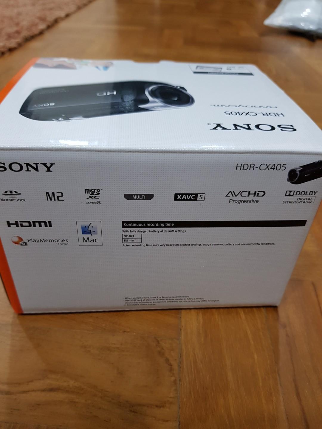 Sony video camera HDR CX405, Photography, Video Cameras on Carousell